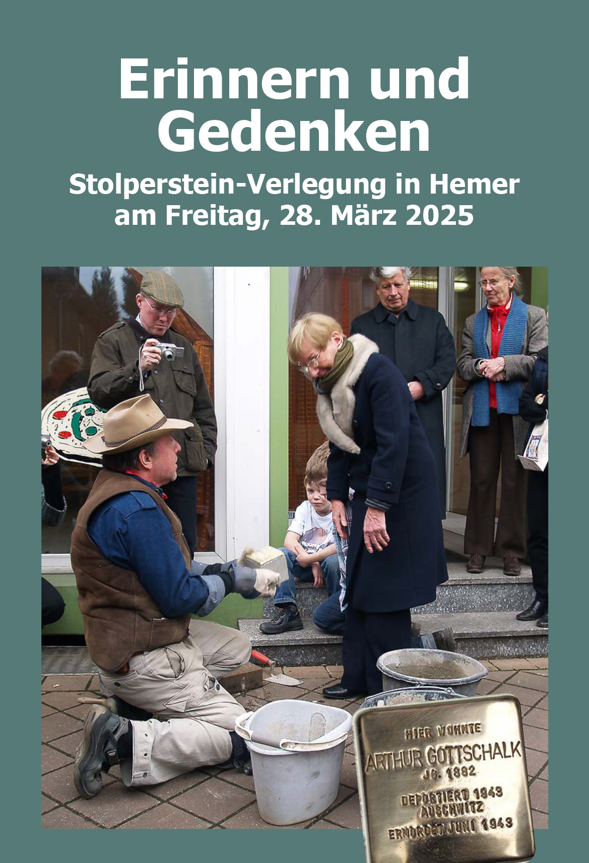 Verlegung von Stolpersteinen in Hemer am 28. März